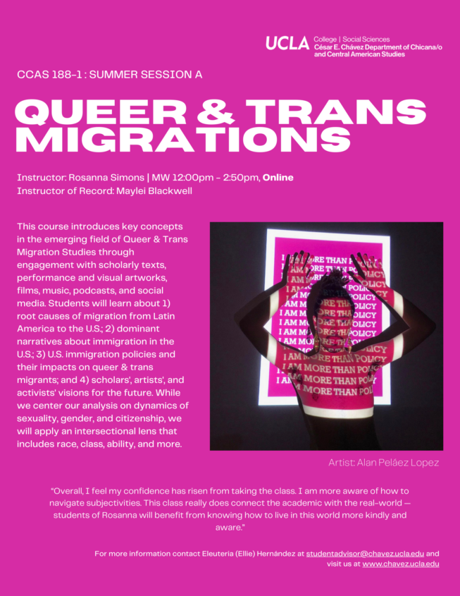 2023 CCAS Summer Sessions Offerings - UCLA Chavez